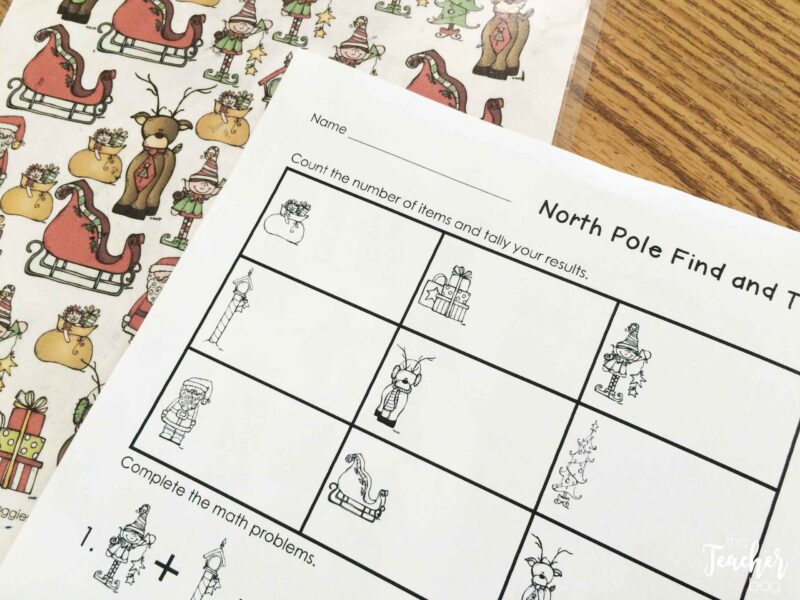 Reindeer Games Math Centers - The Teacher Bag