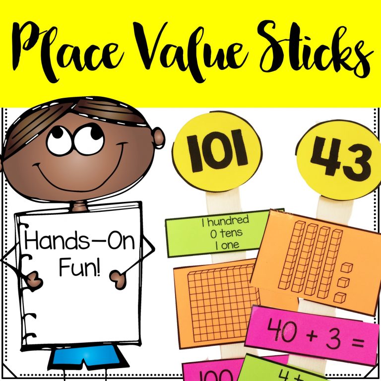 Place Value Math Sticks - The Teacher Bag