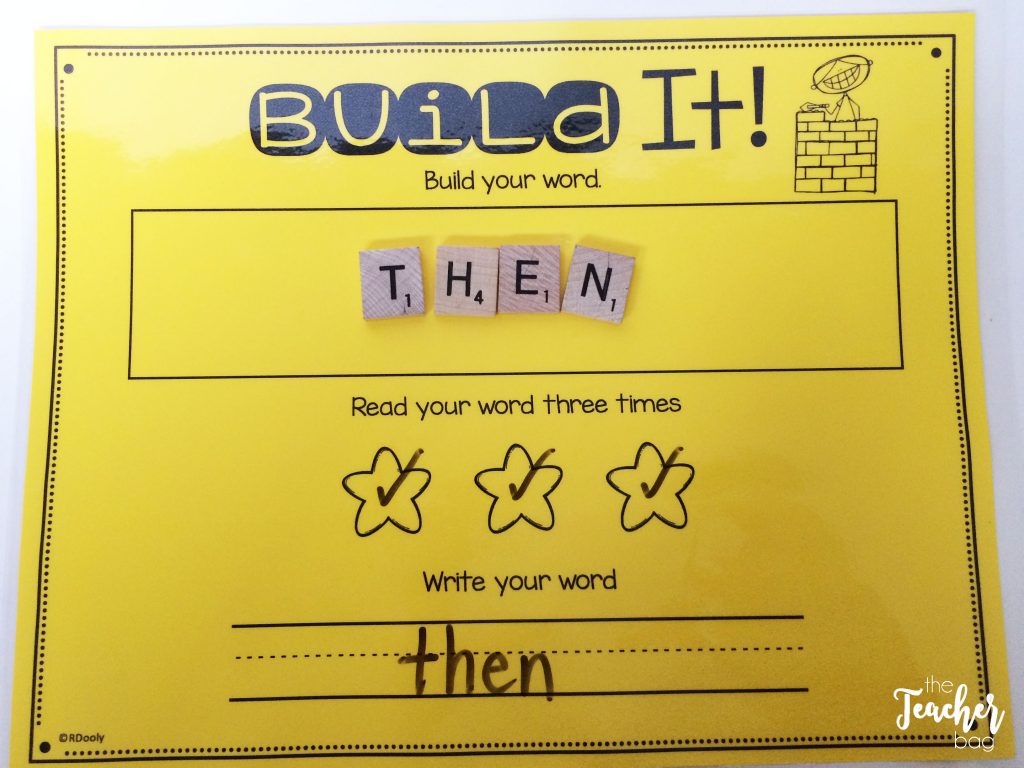 Word Work It! Sight Word Activities - The Teacher Bag