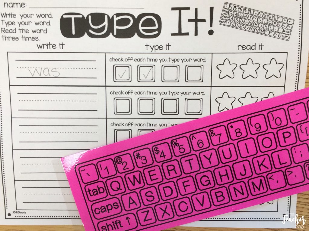 Word Work It! Sight Word Activities - The Teacher Bag