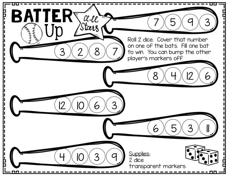 Dice Math Games: Addition & Subtraction - The Teacher Bag