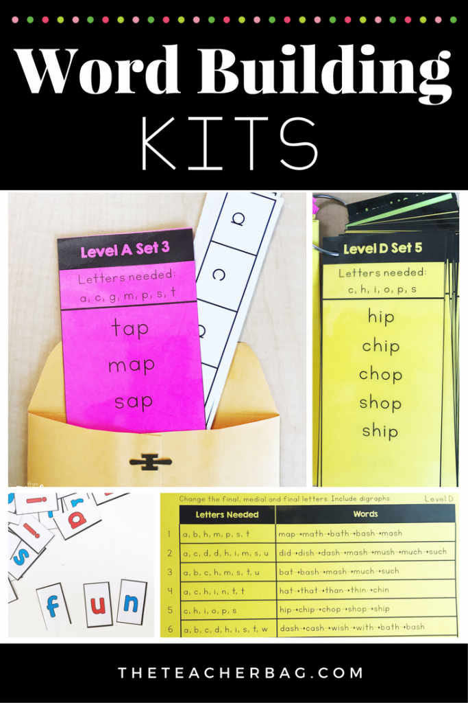 Word Building Kits - The Teacher Bag