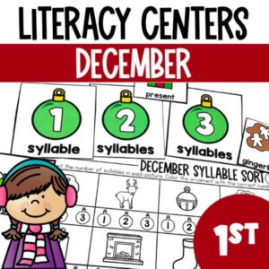 December Literacy Centers - 1st Grade - The Teacher Bag