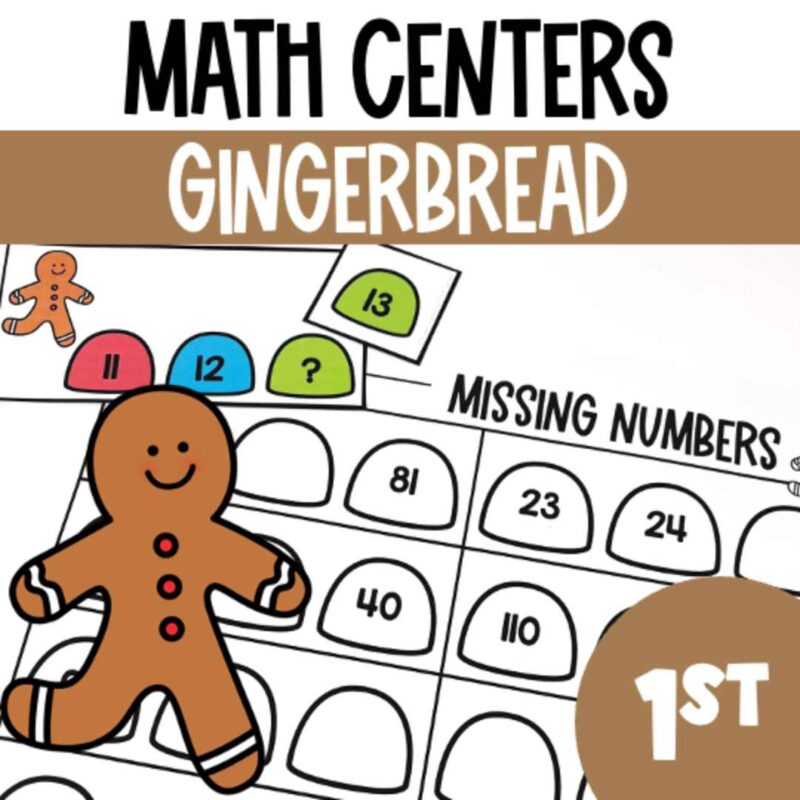 Gingerbread Math Centers - The Teacher Bag