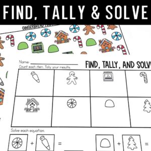 Gingerbread Math Centers for 1st Grade - The Teacher Bag