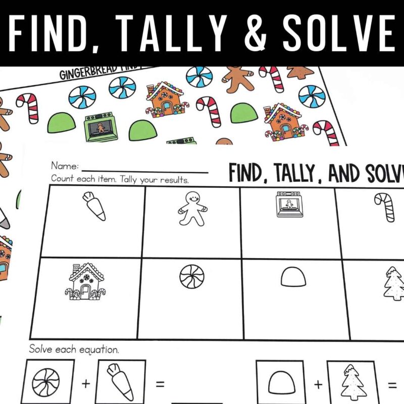 Gingerbread Math Centers for 1st Grade - The Teacher Bag