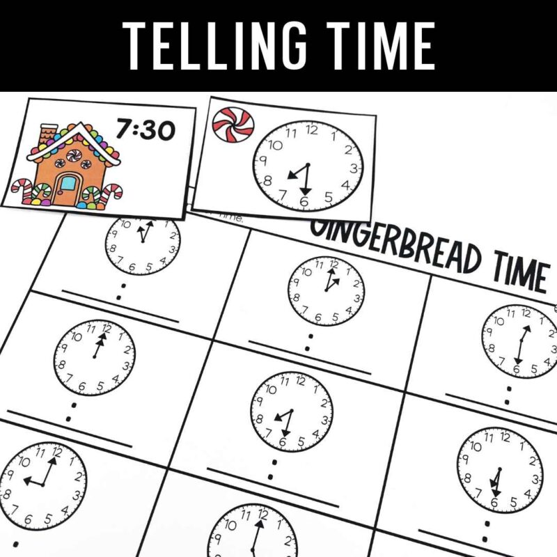 Gingerbread Math Centers for 1st Grade - The Teacher Bag