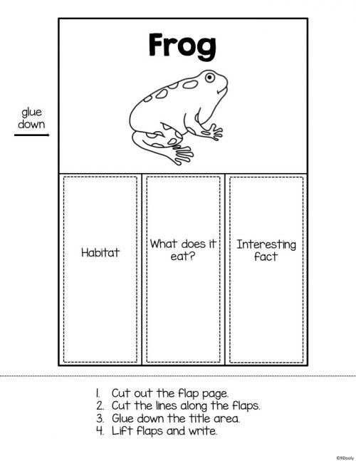 Frogs Interactive Notebook - The Teacher Bag