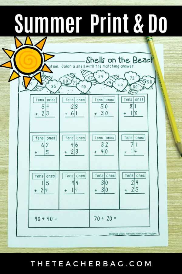 Summer NO PREP Resources - The Teacher Bag