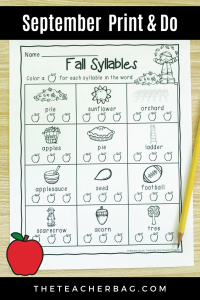 September NO PREP Resources - The Teacher Bag