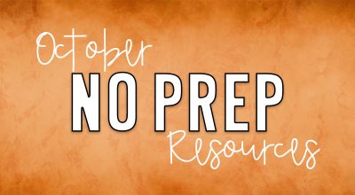 October NO PREP Printables for the Classroom - The Teacher Bag