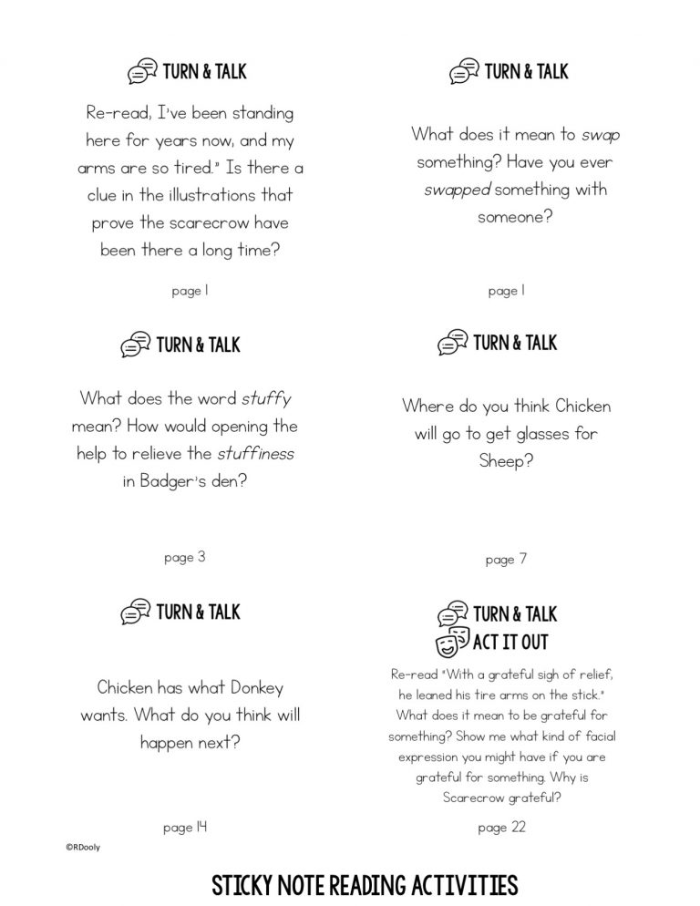 The Scarecrow's Hat Interactive Read Aloud - The Teacher Bag