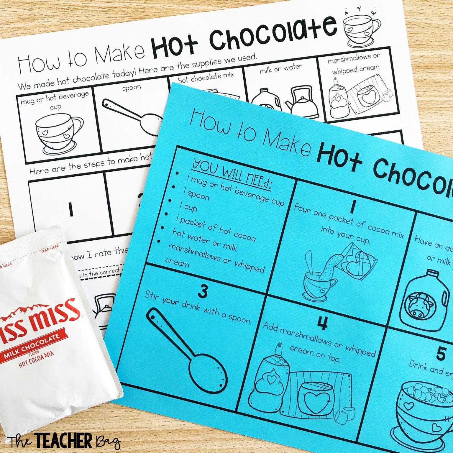 How to Make Hot Chocolate {Freebie} - The Teacher Bag