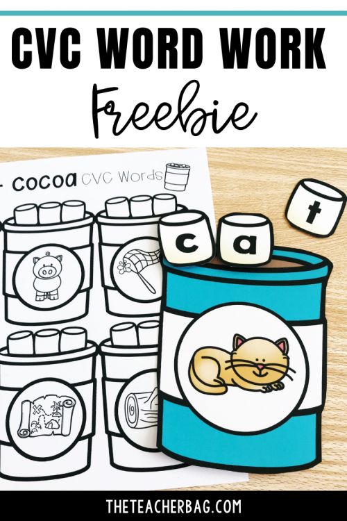 Hot Chocolate CVC Word Work - The Teacher Bag