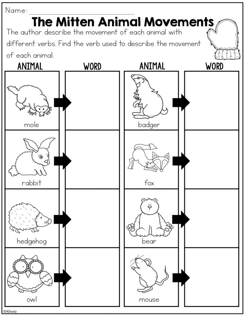 The Mitten Interactive Read Aloud - The Teacher Bag