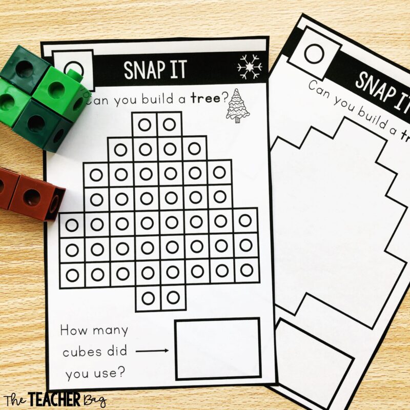 Building Shapes With Snap Cubes - The Teacher Bag