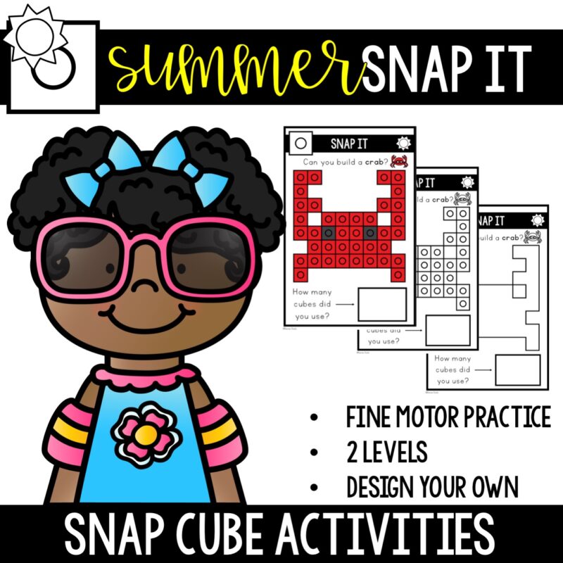 Summer Snap Cube Activities - The Teacher Bag