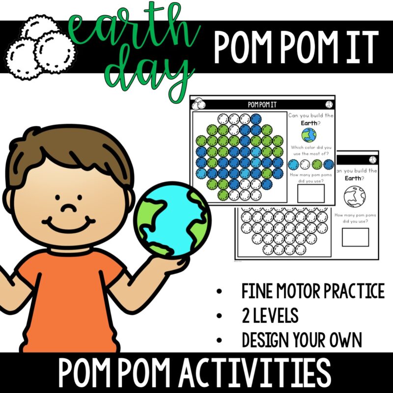 Earth Day Pom Pom Activities - The Teacher Bag