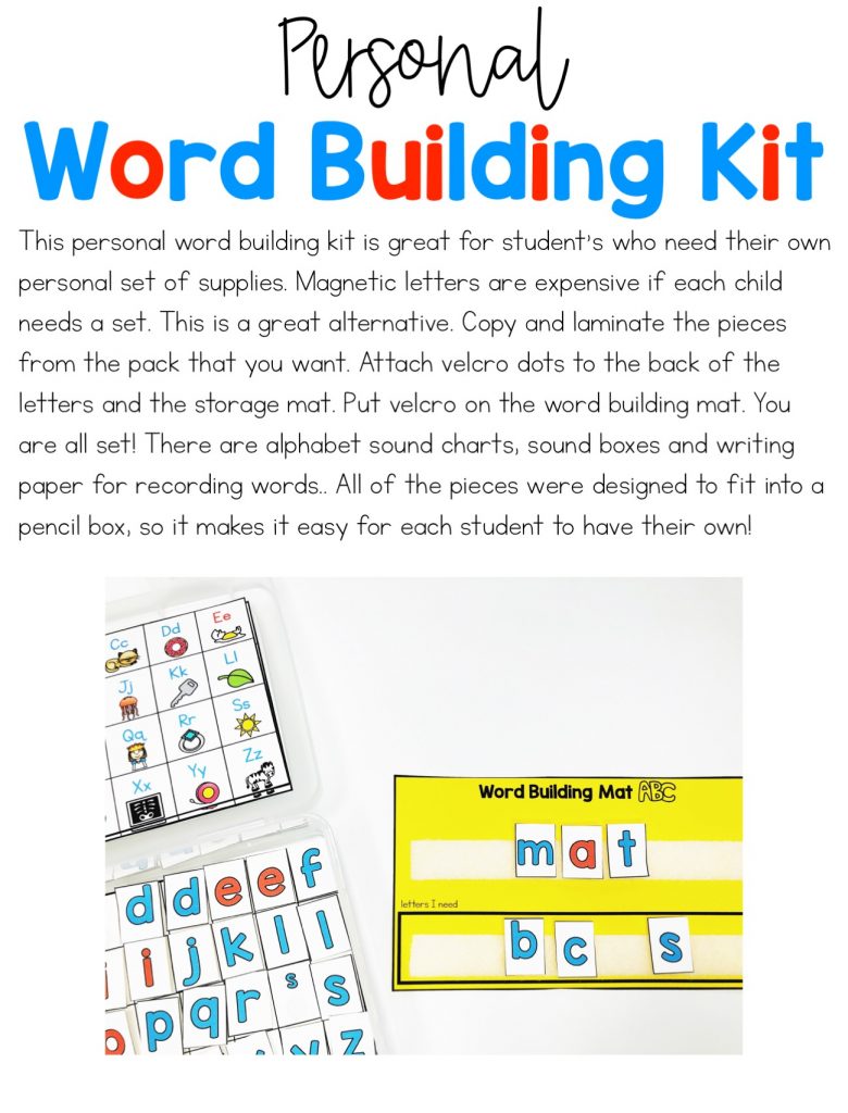 Personal Word-Building Kit - The Teacher Bag
