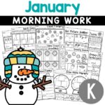 Kindergarten Winter Morning Work (January) - The Teacher Bag