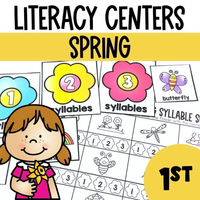1st Grade Spring Literacy Centers - The Teacher Bag