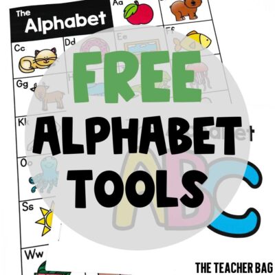 Alphabet Chart Freebie - The Teacher Bag