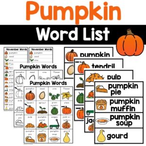 Pumpkin Words - The Teacher Bag