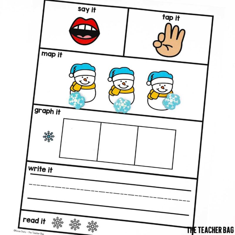 Snowman Word Mapping Freebie - The Teacher Bag