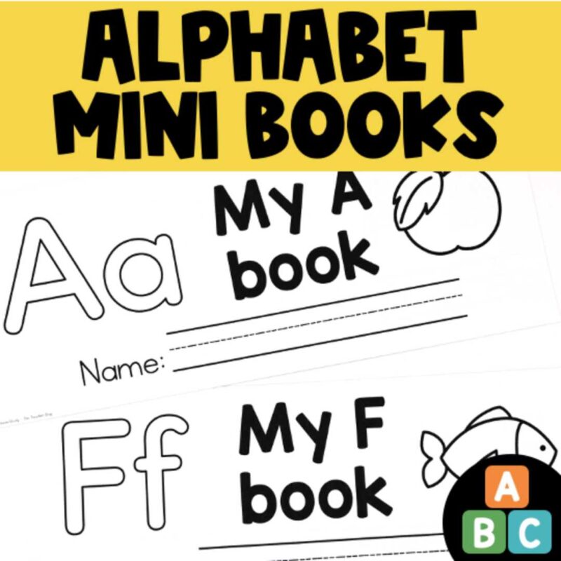 Alphabet Letter Mini Books - The Teacher Bag
