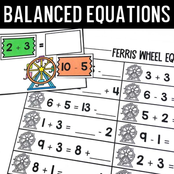 Carnival Math Centers for 1st Grade - The Teacher Bag