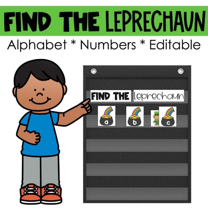 Find the Leprechaun Pocket Chart Game - The Teacher Bag