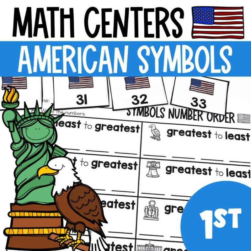 American Symbols Math Centers - The Teacher Bag