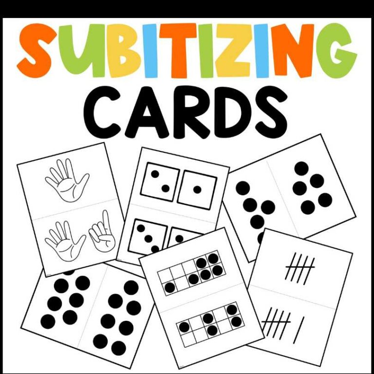 Subitizing Cards - The Teacher Bag